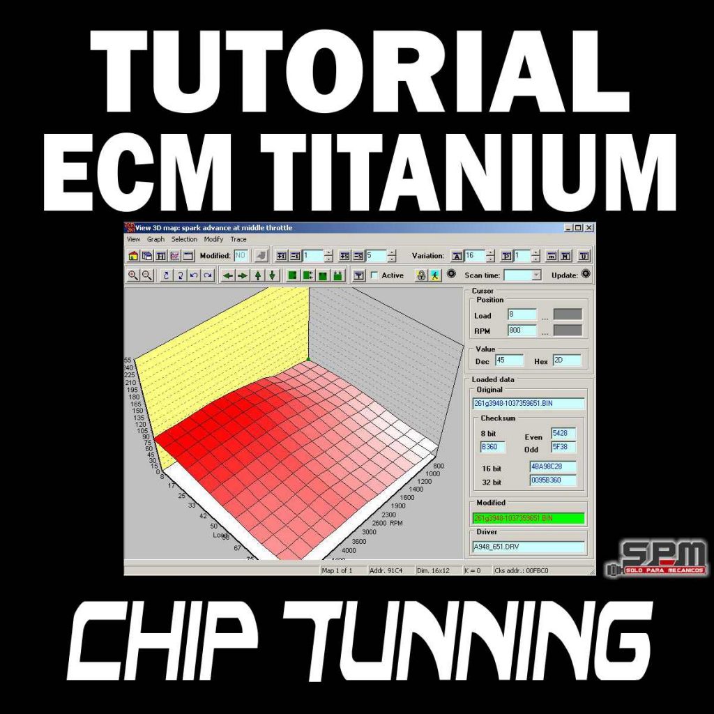 Tutorial del ECM Titanium Chip Tunning y Mapas Automotriz