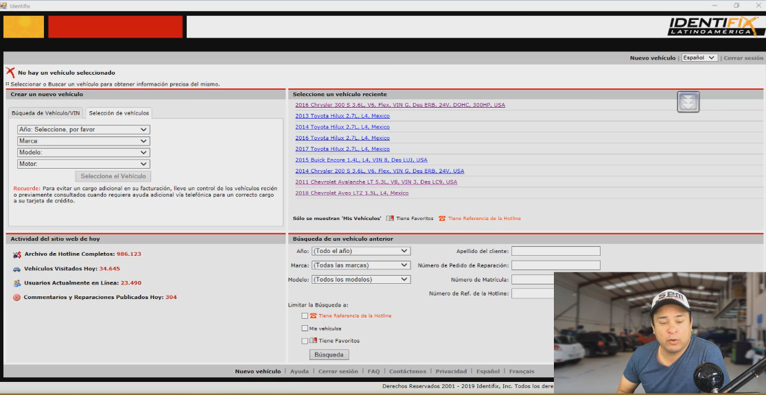 IDENTIFIX ONLINE REVIEW - Solo para Mecánicos